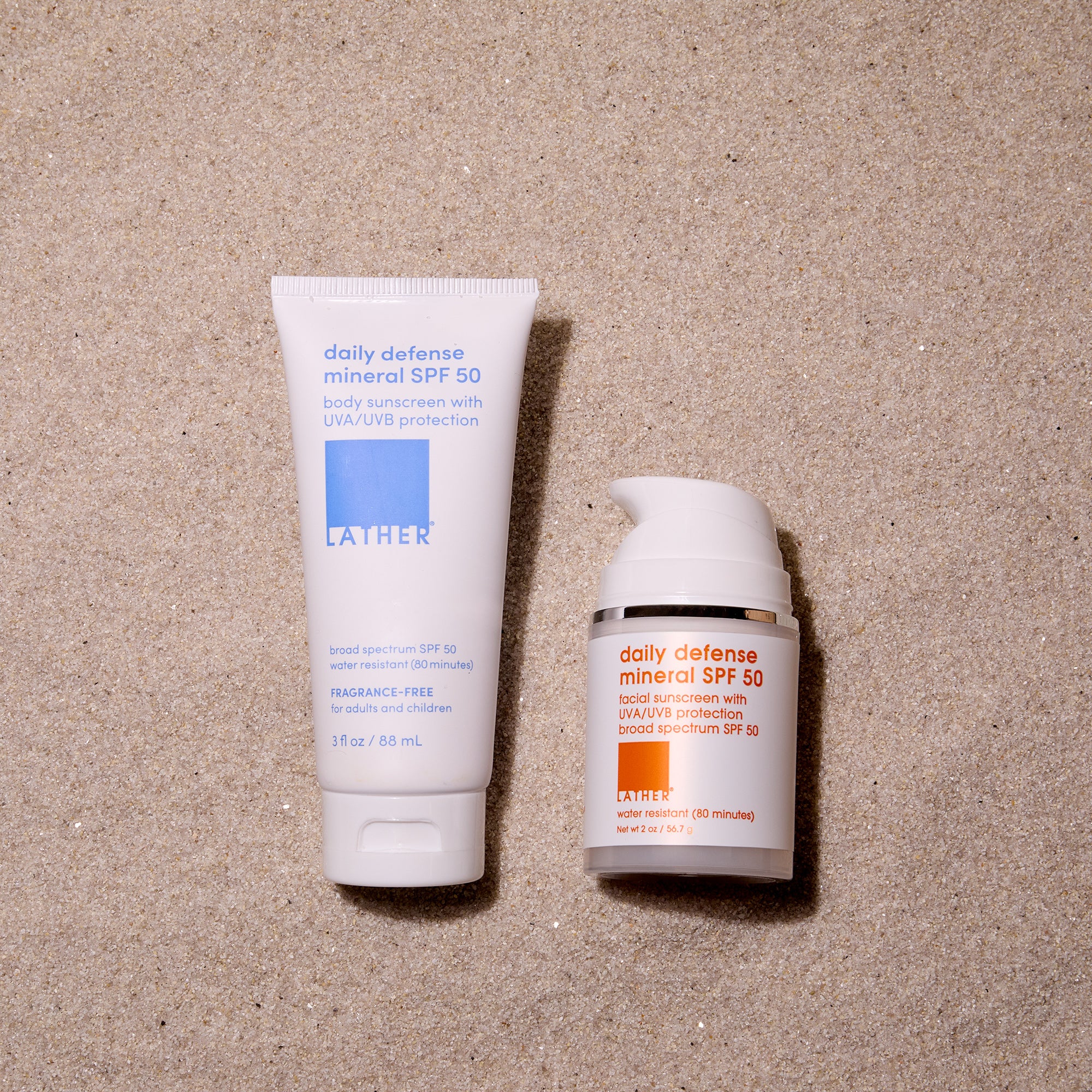 Fully Covered Sunscreen Duo | Mineral SPF for Face + Body – LATHER