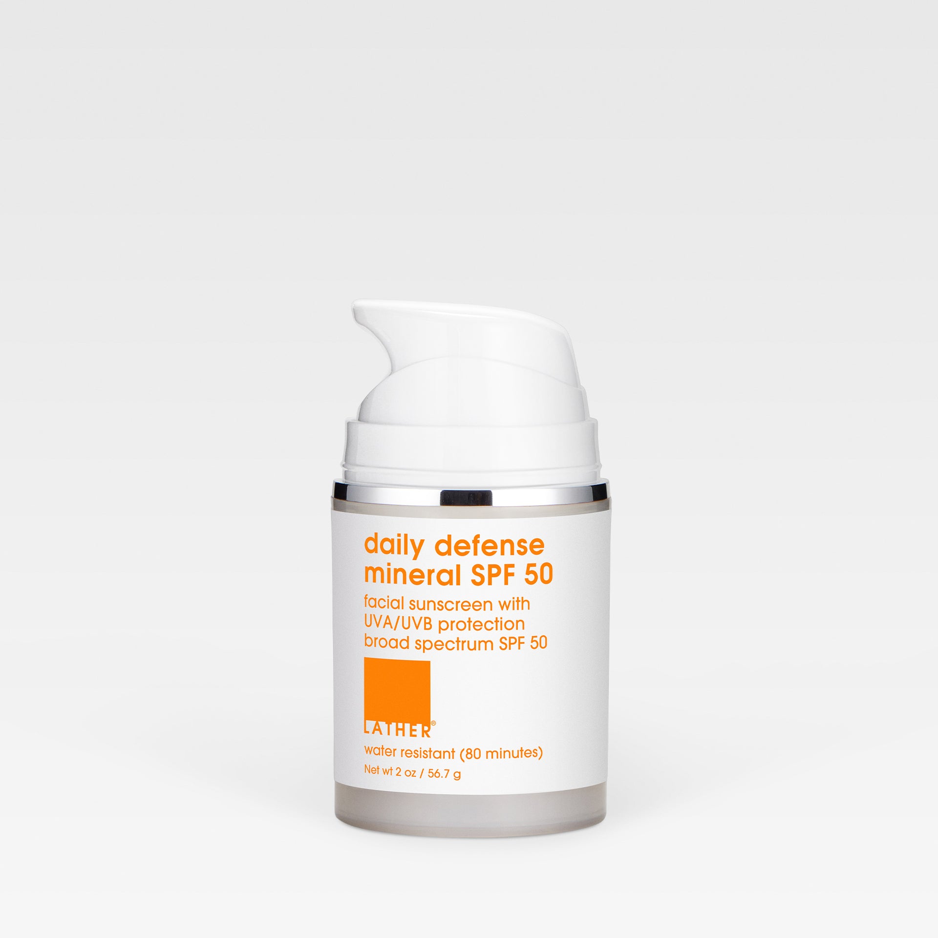 Daily Defense Mineral SPF 50 Facial Sunscreen – LATHER
