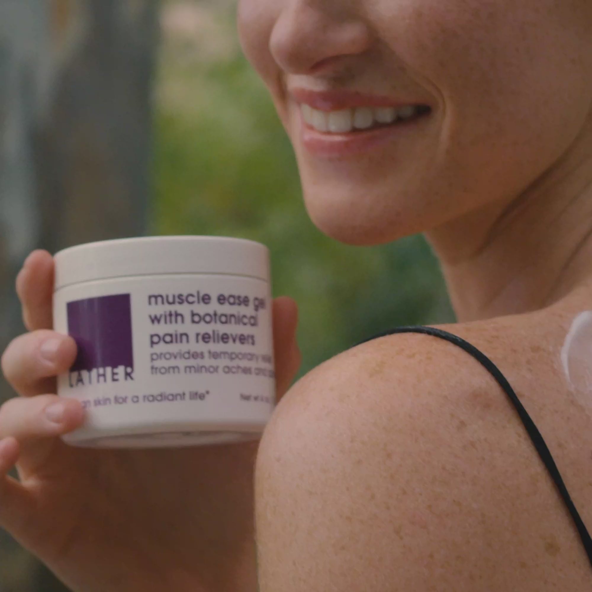 Muscle Ease Gel with Botanical Pain Relievers | LATHER