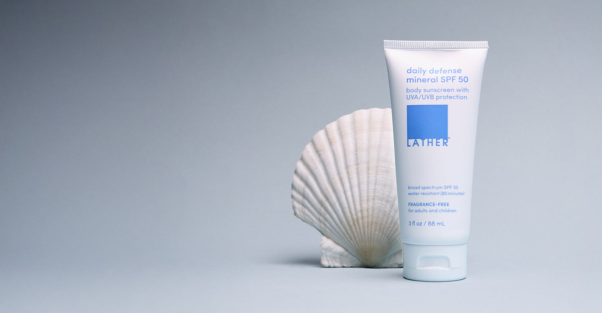 Daily Defense Mineral SPF 50 Body Sunscreen | LATHER