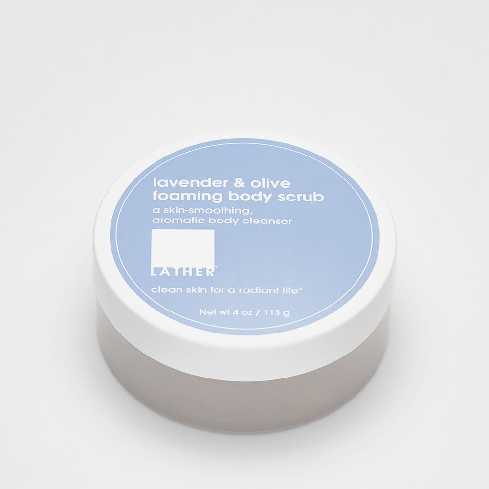 Lavender & Olive Foaming Body Scrub | LATHER
